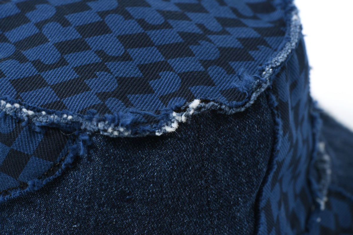 Logo Graphic Denim Patched Bucket Hat – Indipandant
